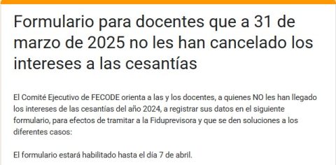 Consulta de respuestas a casos de NO pago de intereses a las cesantías | Fecode